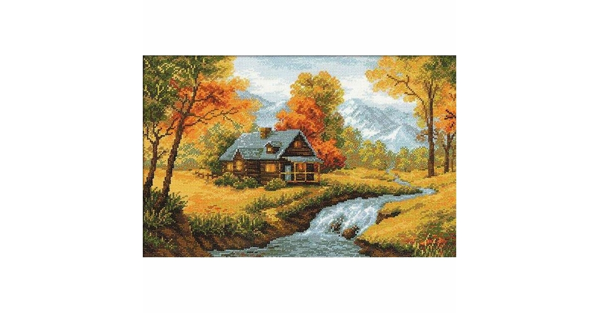 Riolis - 1079 - Paysage d Automne - Kit point croix compté